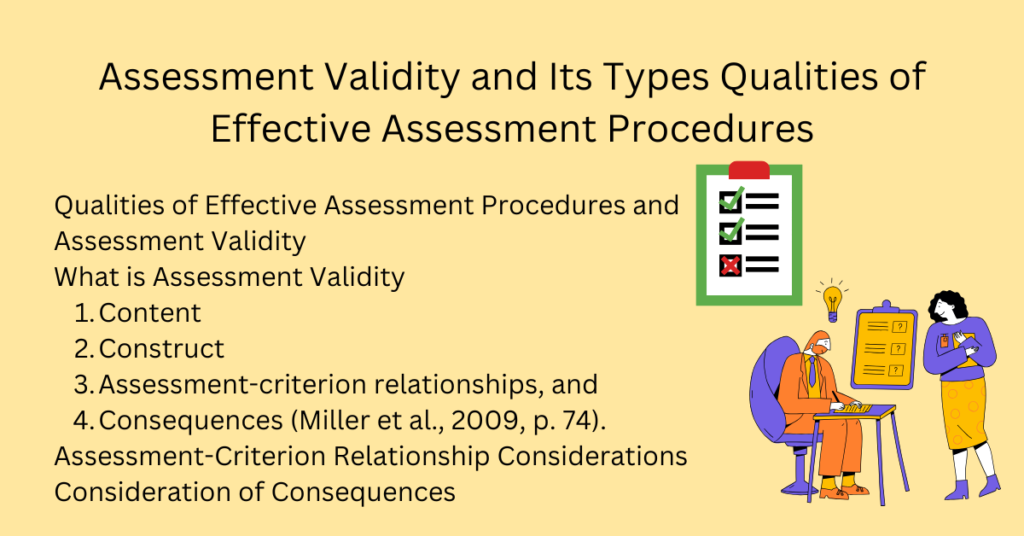 Assessment Validity and Its Types Qualities of Effective Assessment ...