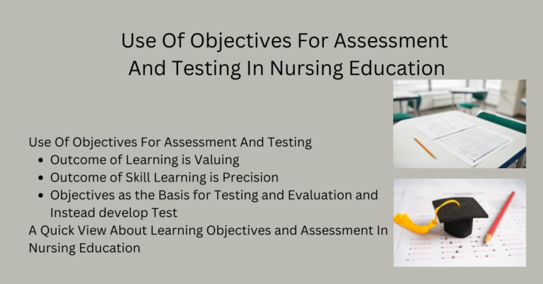 Use Of Objectives For Assessment And Testing In Nursing Education ...