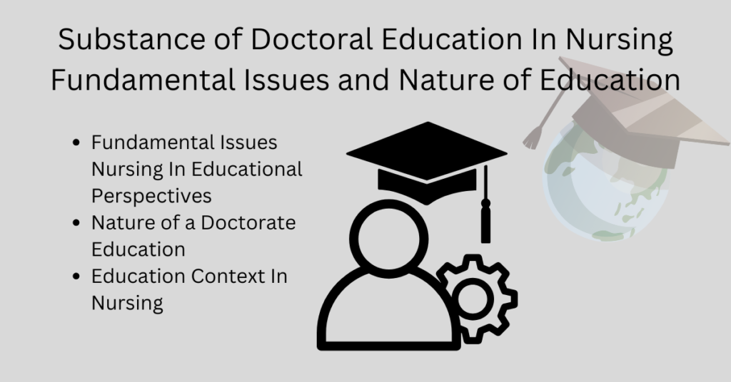 Substance of Doctoral Education In Nursing: Fundamental Issues and ...