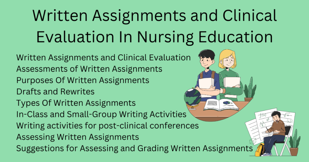 Written Assignments and Clinical Evaluation In Nursing Education ...