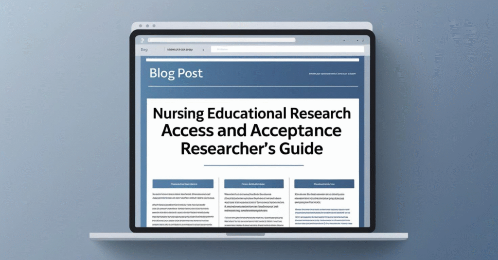 Nursing Educational Research Access and Acceptance Researcher's Guide ...