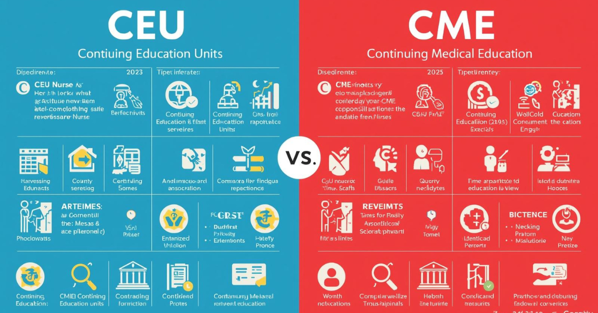 CEU vs CME What's the Difference and What Do Nurses Really Need in 2025 ...