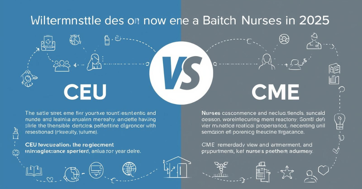 CEU vs CME What's the Difference and What Do Nurses Really Need in 2025 ...