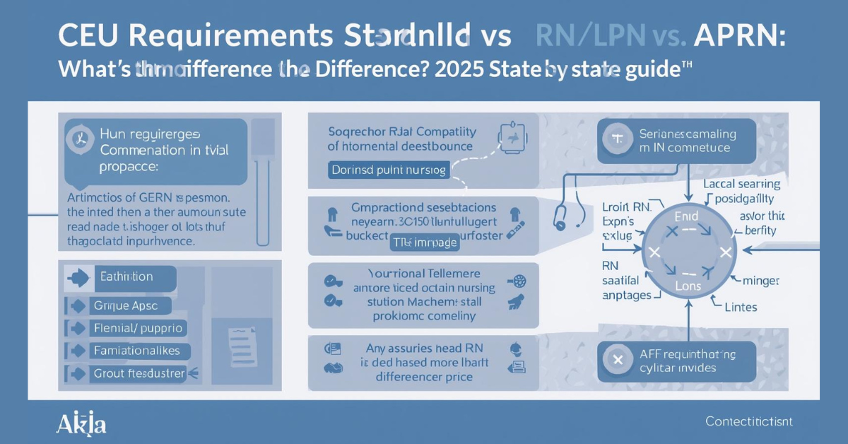 CEU Requirements for RN vs LPN vs APRN — What's the Difference? (2025 ...