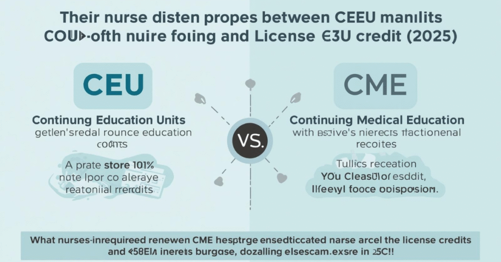CEU vs CME: What's the Difference and What Do Nurses Really Need for ...