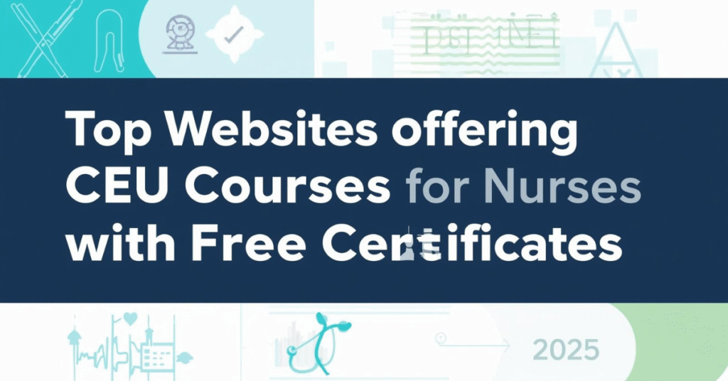 CEU Courses Top Websites Offering For Nurses With Free Certificates CEU Courses Top Websites Offering For Nurses With Free Certificates