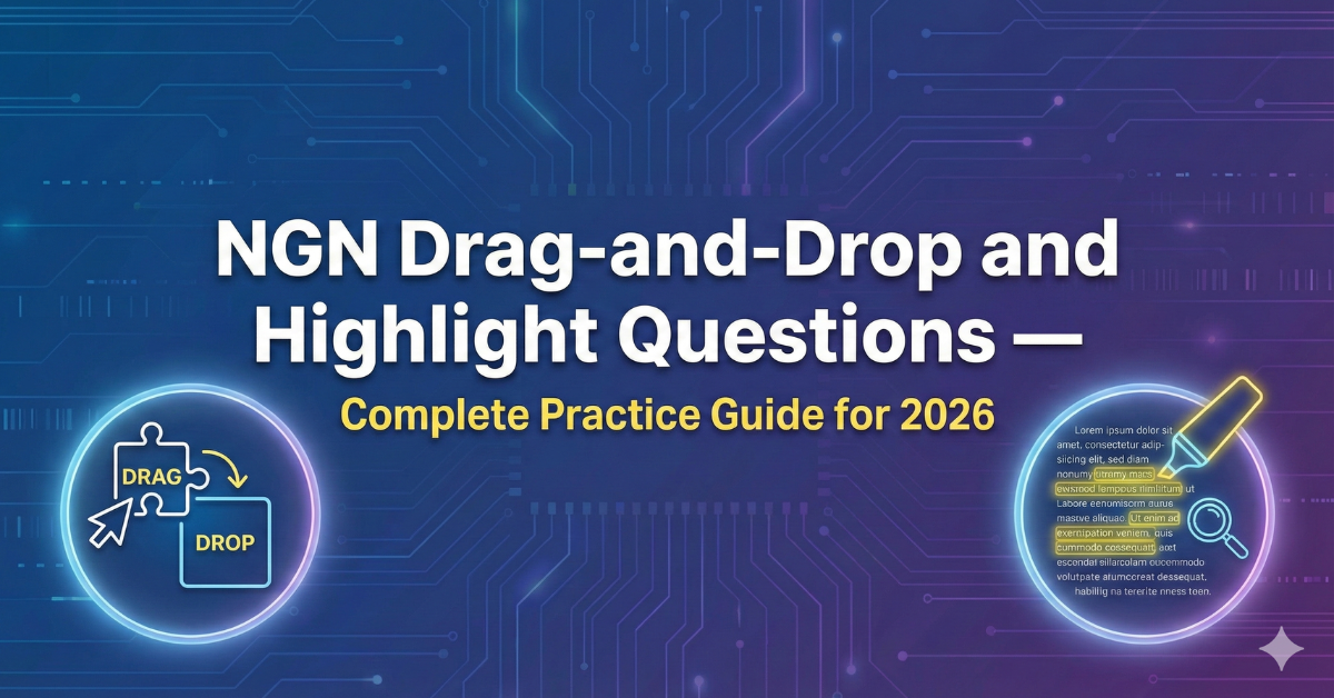 NGN Drag-and-Drop and Highlight Questions — Complete Practice Guide for ...