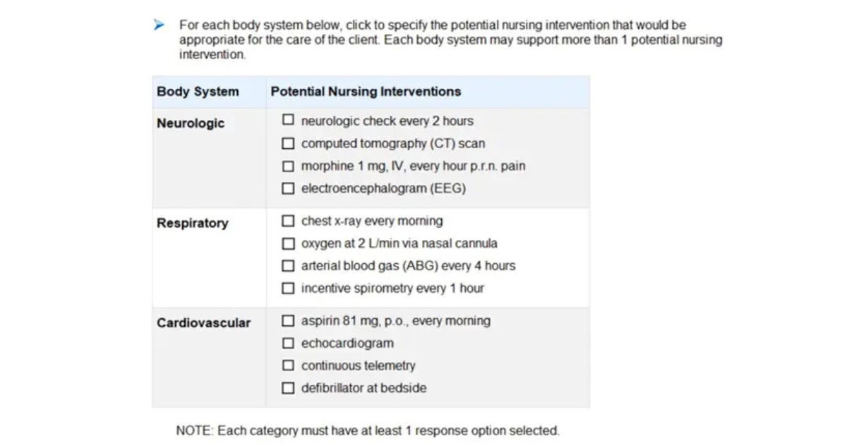 NGN Extended Multiple Response and Matrix Grid Questions — Tips to ...