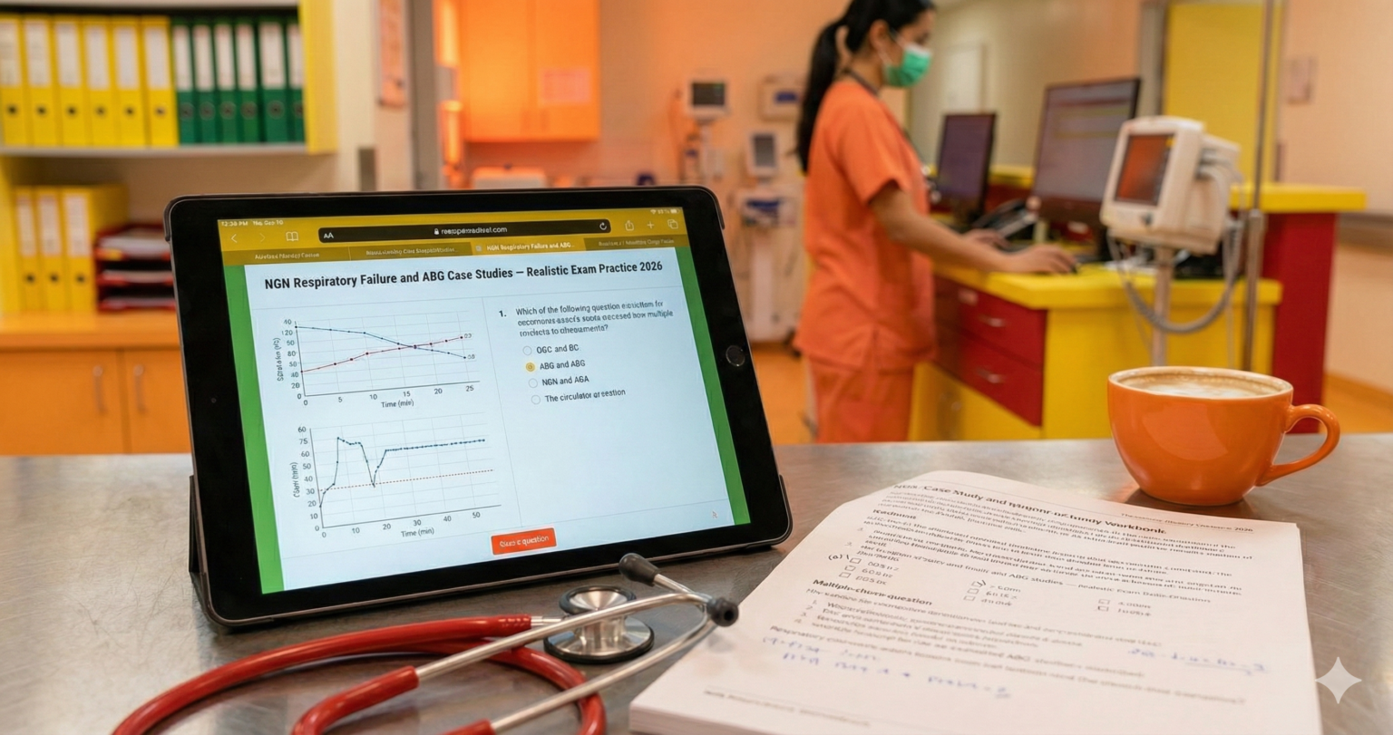 NGN Respiratory Failure and ABG Case Studies — Realistic Exam Practice ...