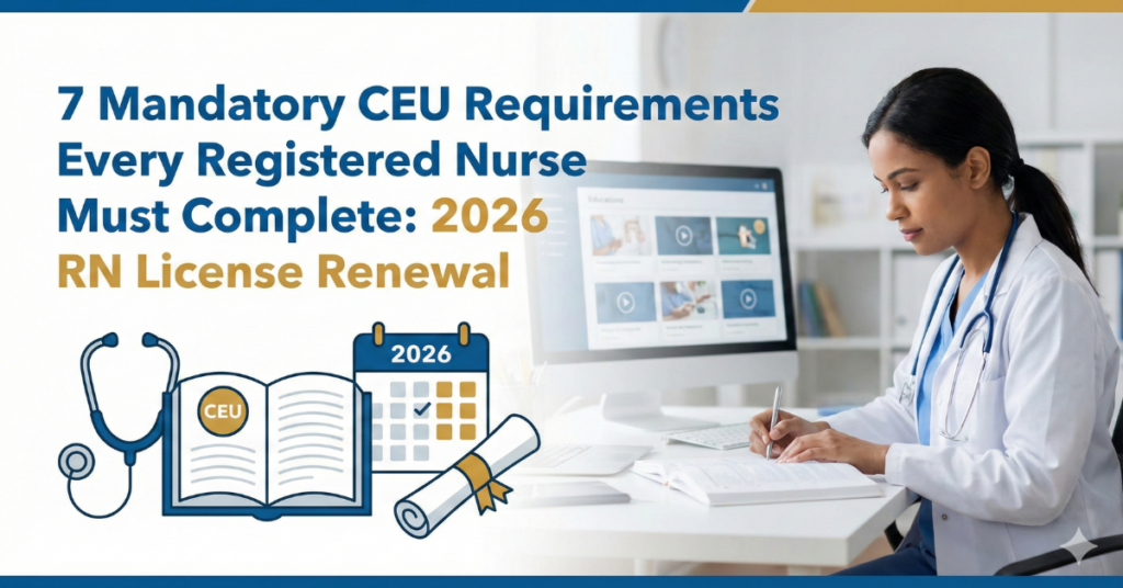 7 Mandatory CEU Requirements Every Registered Nurse Must Complete: 2026 ...