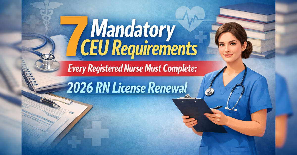 7 Mandatory CEU Requirements Every Registered Nurse Must Complete: 2026 ...