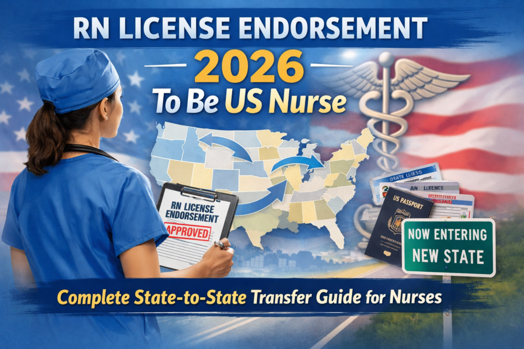 RN License Endorsement 2026 to Be US Nurse: Complete State-to-State ...
