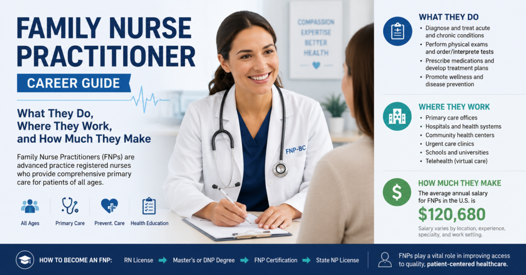 Family Nurse Practitioner Career Guide: What They Do, Where They Work ...